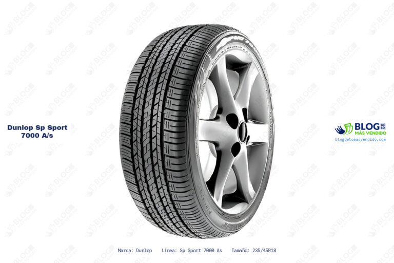 Ficha técnica neumático Dunlop SP Sport 7000 A/S