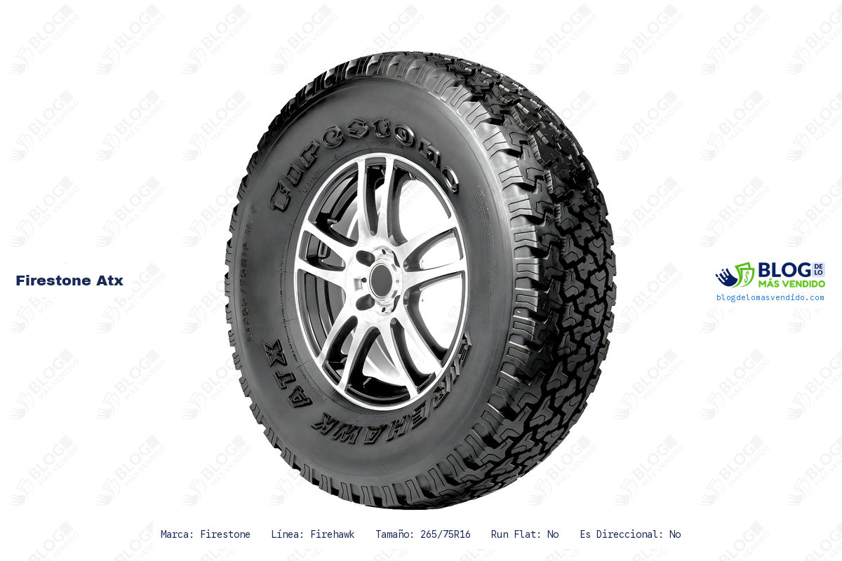 Ficha técnica neumático Firestone ATX