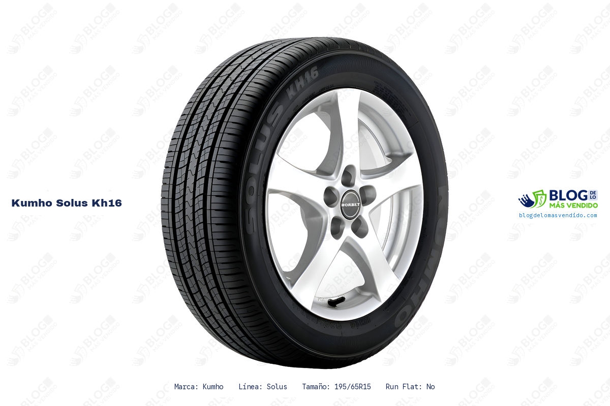 Ficha técnica neumático Kumho Solus KH16